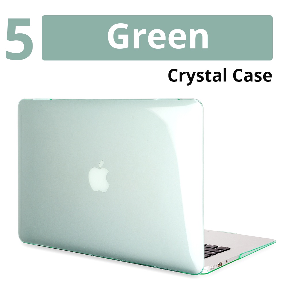 Solid Color Laptop Cover Clear Acrylic Hard Casing Compatible For ...