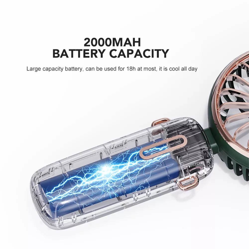 TYLEX XM28 Portable Mini Handheld Fan Rotatable Desk Fan 3 Gear ...