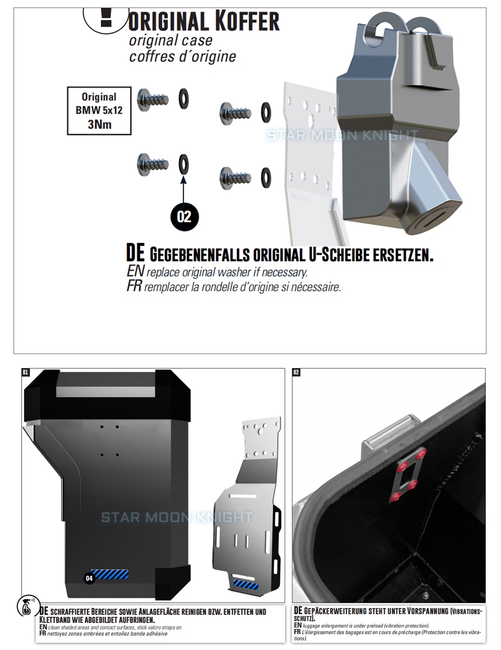 Motorcycles Luggage Side Cases Bracket Suitcase Rack Aluminum box ...
