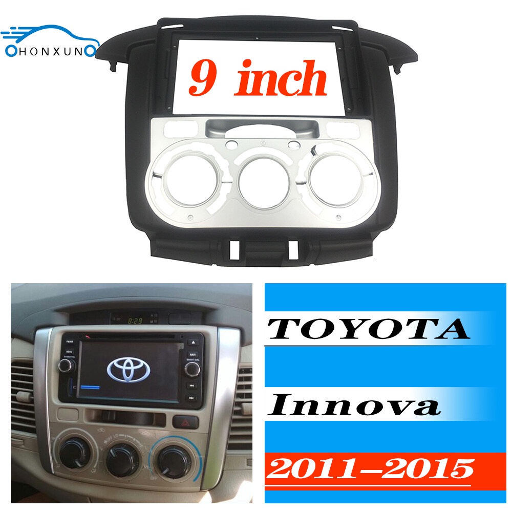 flightcar 9 inch Radio Frame 2din Stereo Panel for TOYOTA Innova 2011 ...