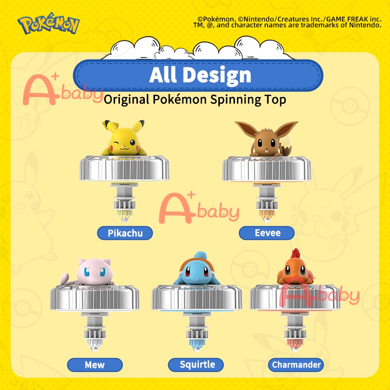 [A+baby] Pokemon Spinning Tops Toy（Beyblade/Gyro/Gyroscope）With ...