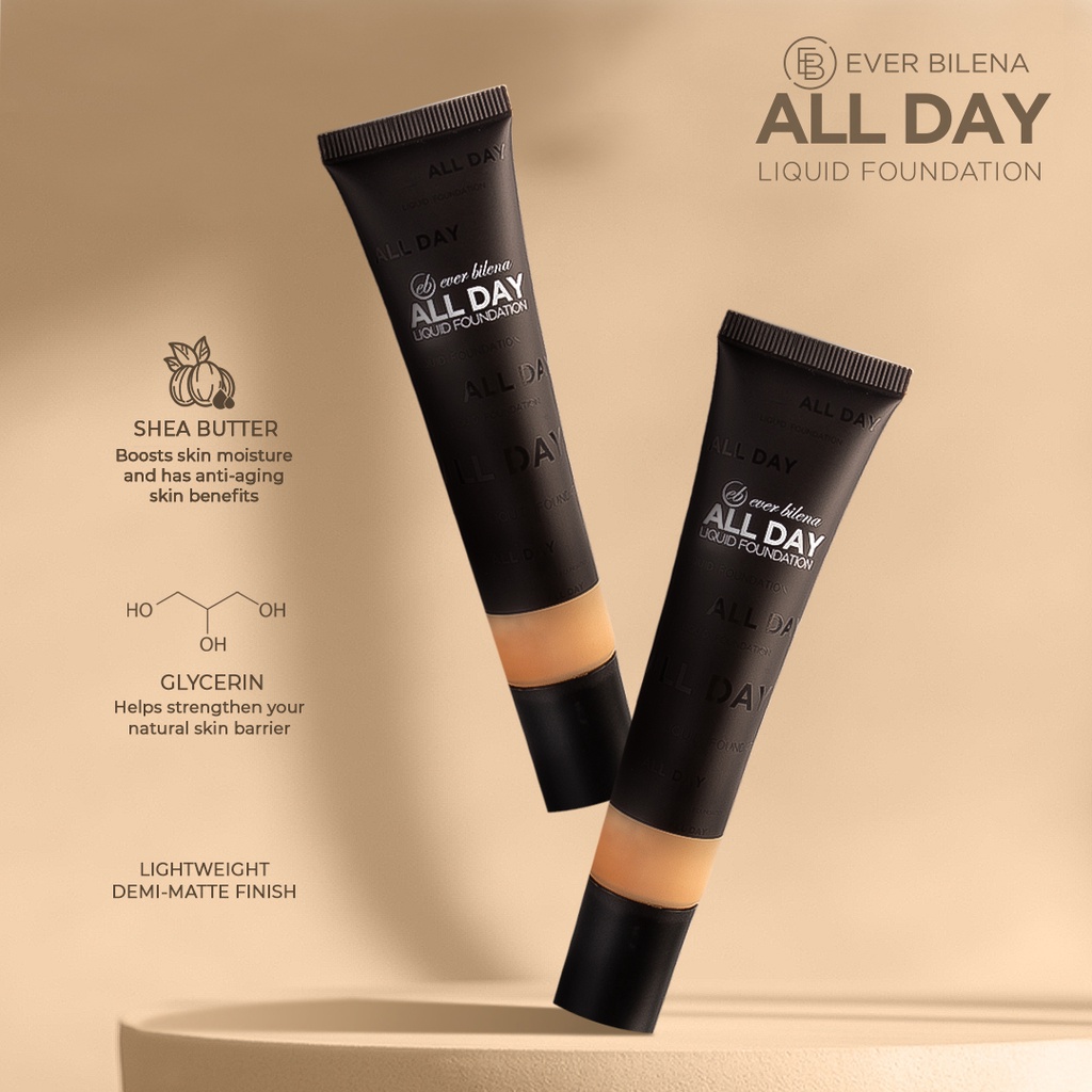 EB All Day Matte Liquid Foundation 35g [Full coverage, Natural Finish ...
