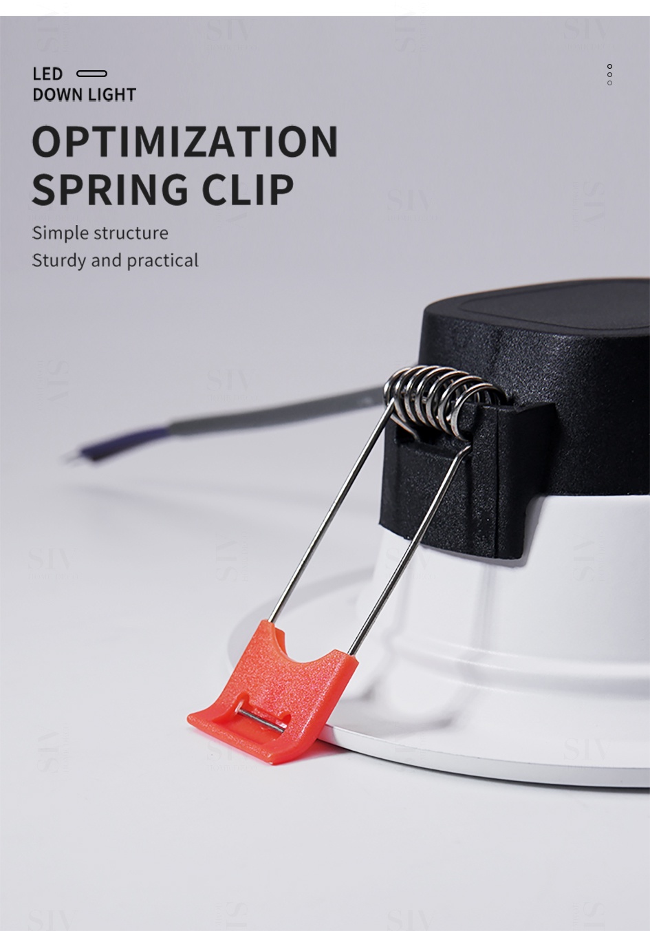 Siv Ceiling Led Panel Light Down Pin 3 Color Temperature 2 Years ...