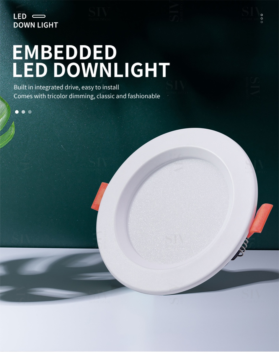 Siv Ceiling Led Panel Light Down Pin 3 Color Temperature 2 Years ...