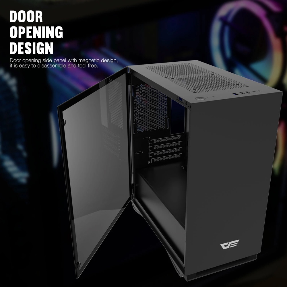 DarkFlash DLM22 Mid Tower Case, Brand New mid tower case. | Shopee ...