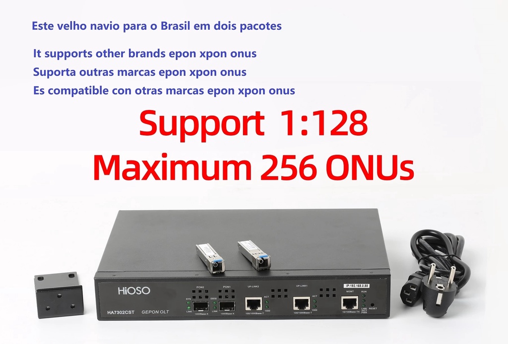 EPON OLT 2/4PON Ports FTTH CATV OLT Carrier-grade high-density Fiber ...