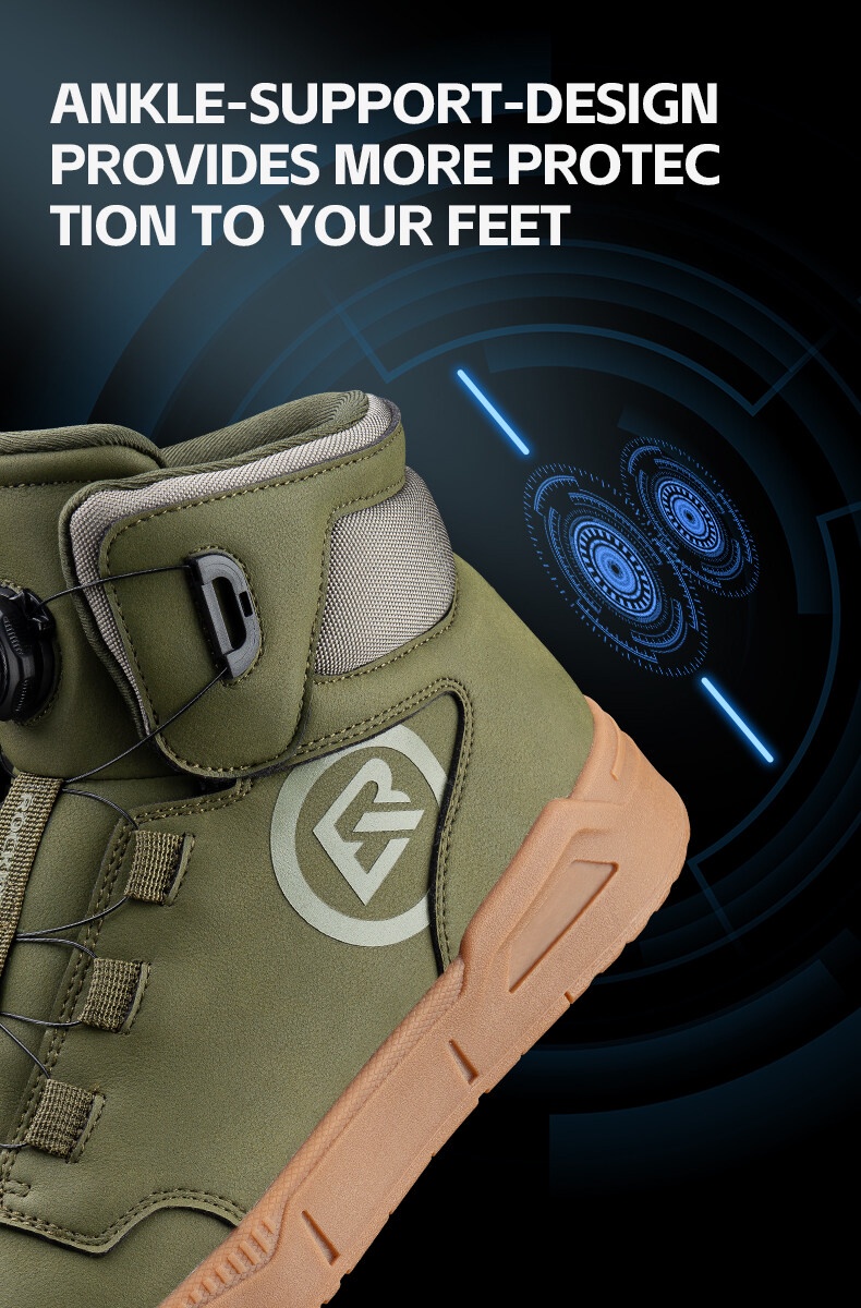 ROCKBROS Motorcycle Shoes Anti-Slip Comfortable Sports Boots Shockproof ...