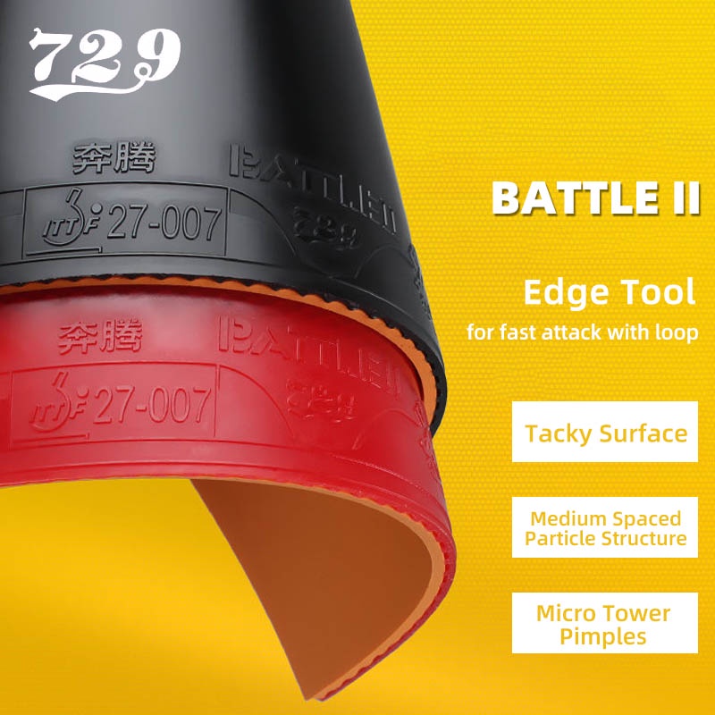 729 Friendship Battle 2 Series Table Tennis Rubber Tacky Professional ...