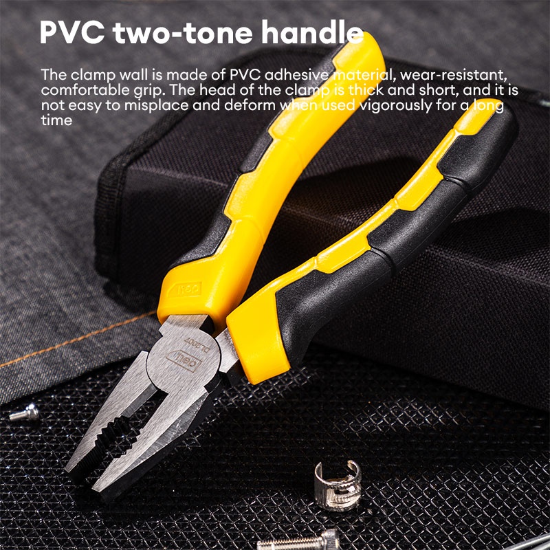 Deli 6"/7"/8" Pliers Heavy Duty Plier Tool Multifunctional Steel Wire ...