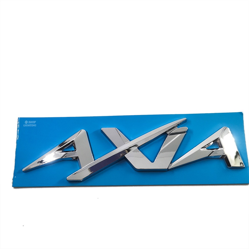 1 x ABS Chrome Black AXIA cLetter Car Auto Rear Trunk Emblem Sticker ...
