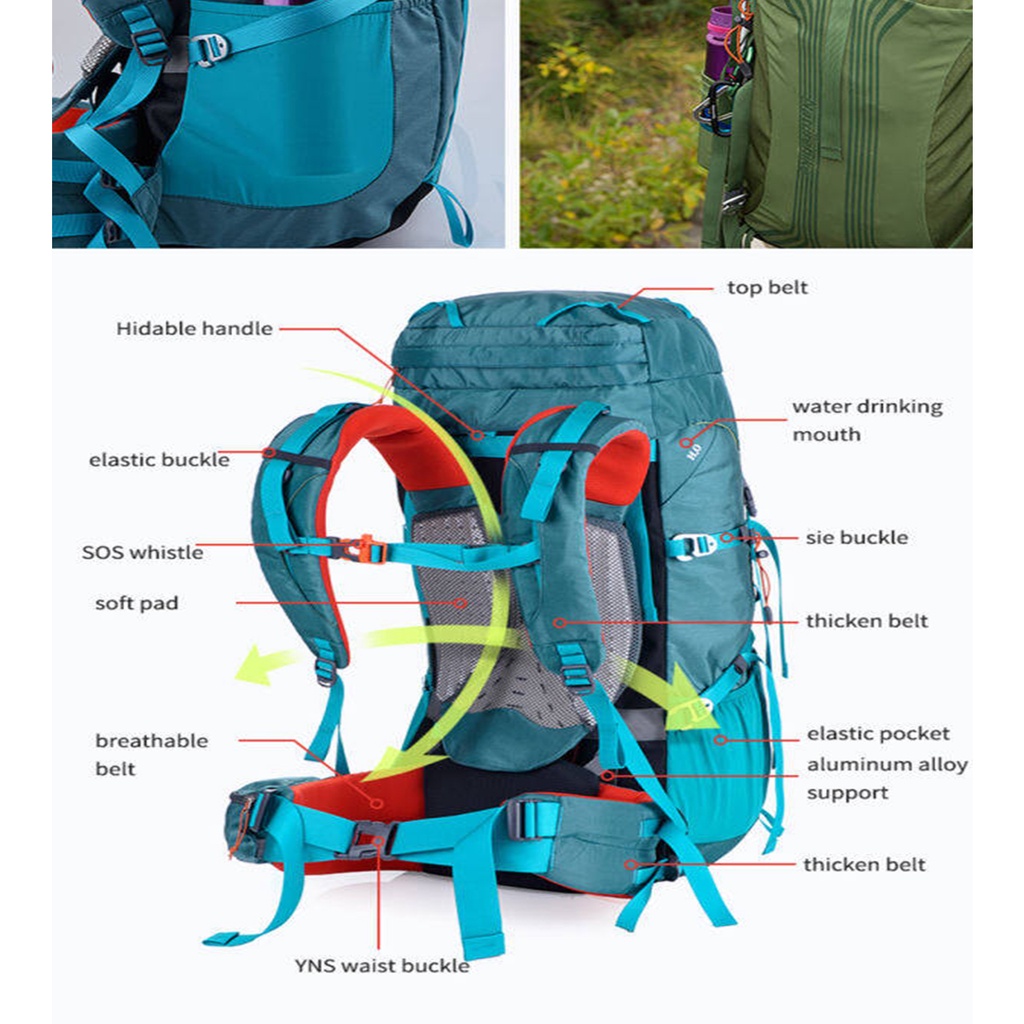 Naturehike Hiking Bag Climbing Outdoor Large Capacity Camping Backpack ...