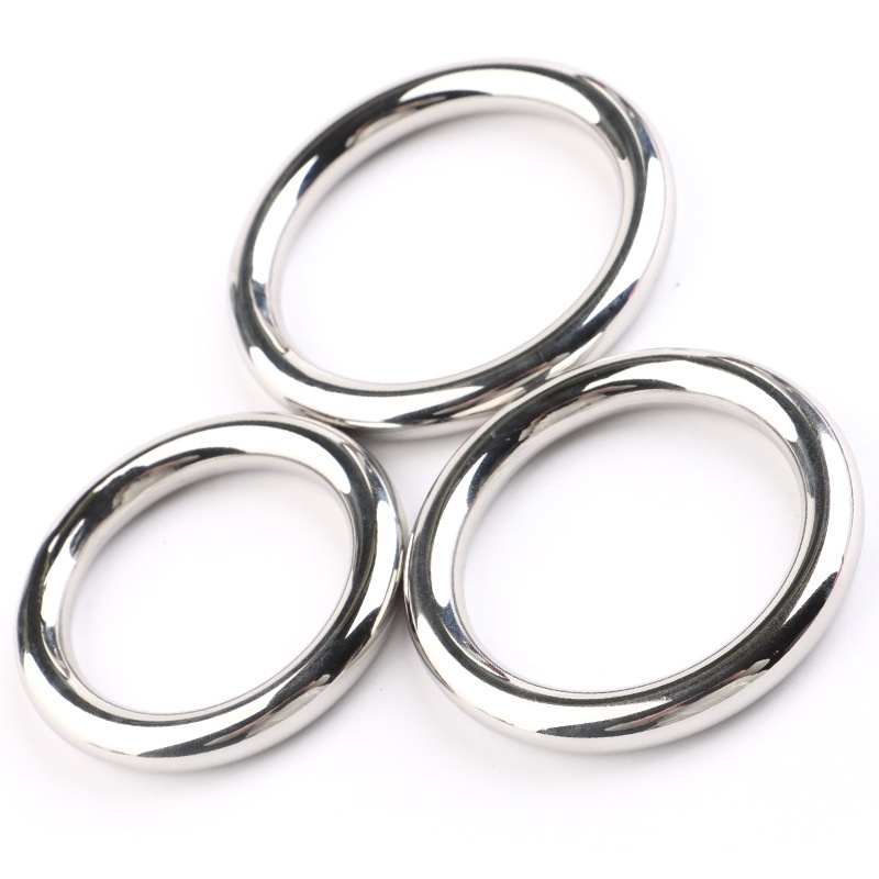 Stainless Steel Rings Smooth and Shiny Metal Lock Ring for Man A174715 ...
