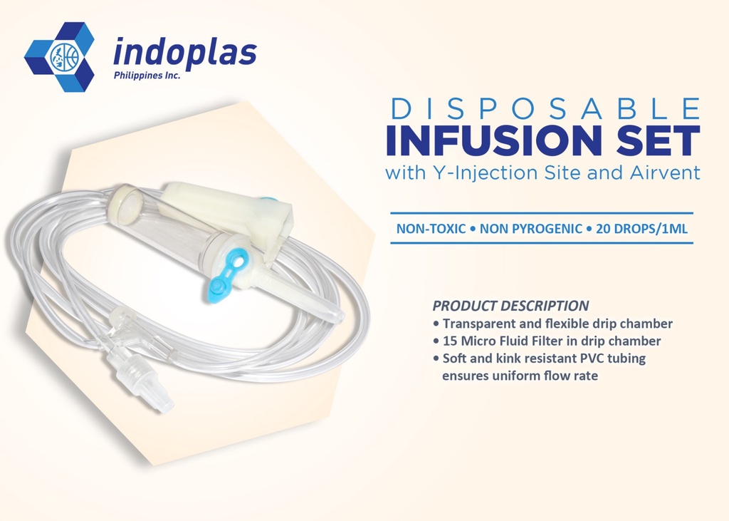 Indoplas Infusion Set - Macroset (20 Drops) 25 Pieces | Shopee Philippines