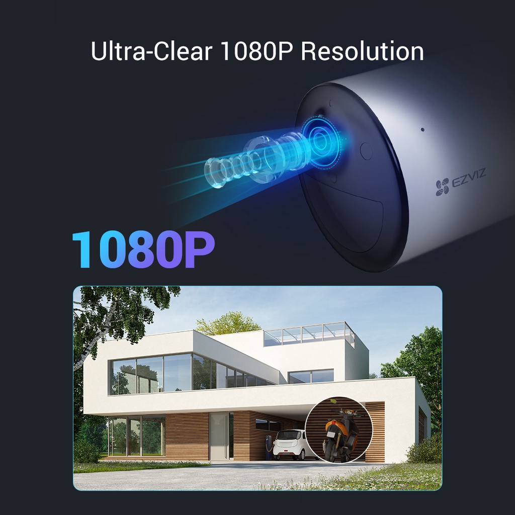 EZVIZ CB3 1080P/2MP Battery Powered CCTV Security Wireless IP Camera ...