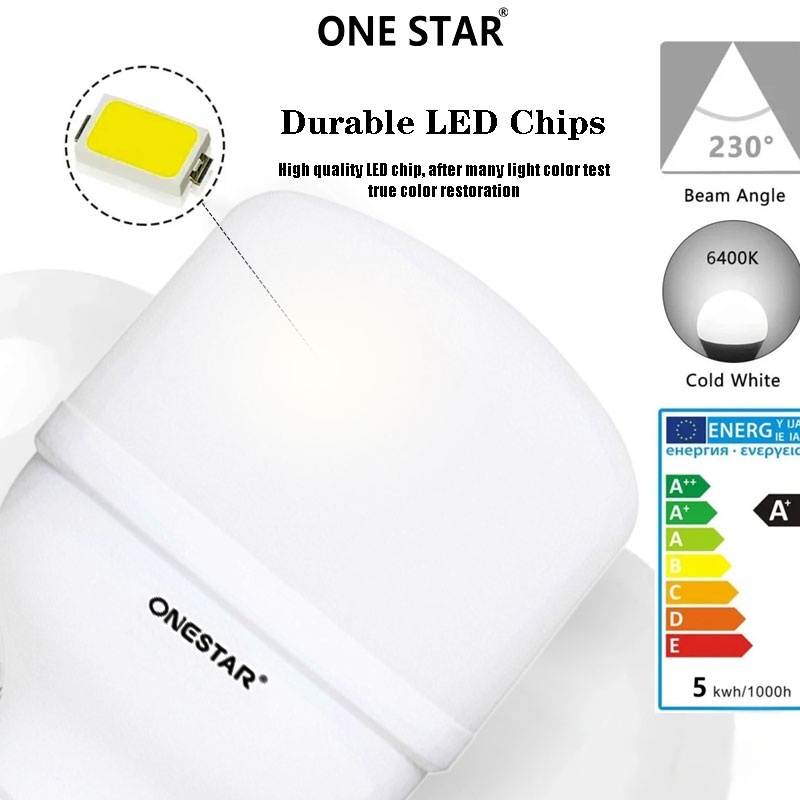 ONE STAR LED Bulb 5W-38W Living Room Light E27 Bulb Lamp for Room ...