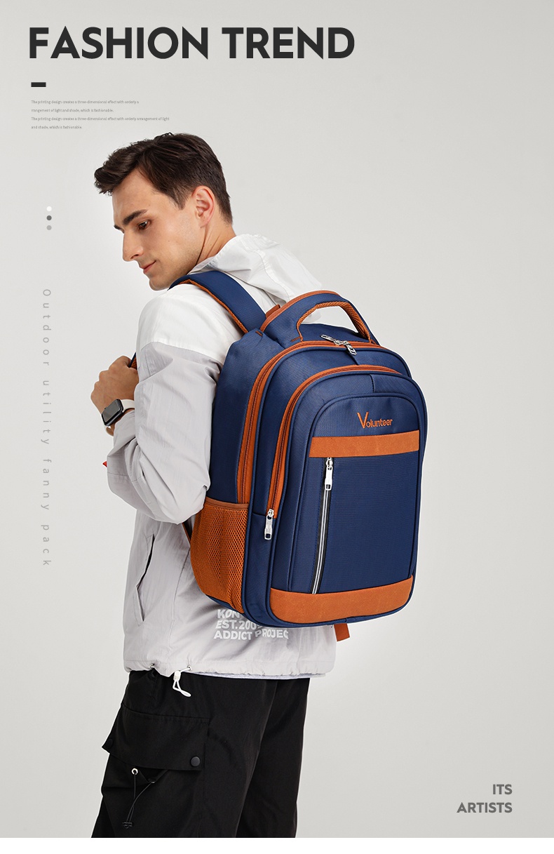 VOLUNTEER BAG Laptop Bag Business Bag Large Anti-theft Backpack For Men ...