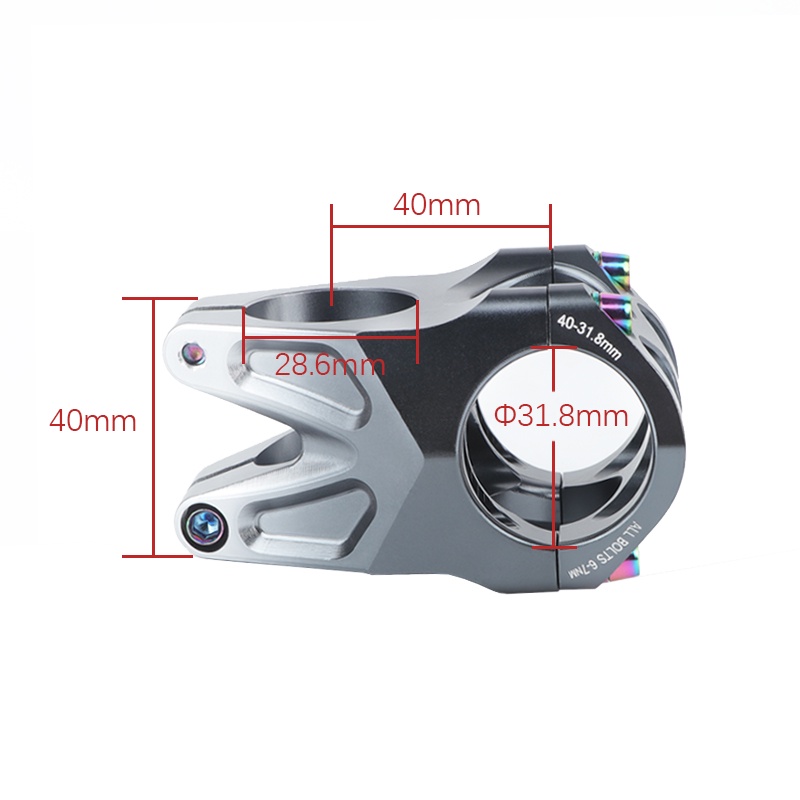 HASSNS HA40 Bicycle Stem 40mm Aluminum alloy stem for MTB 31.8mm road ...