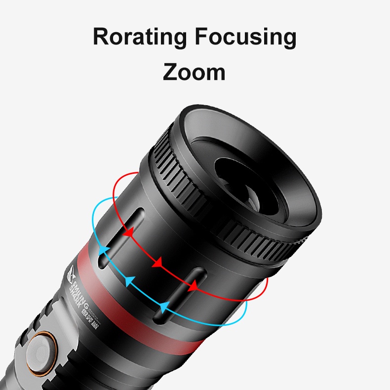 SmilingShark Laser Pointer Flashlight Led T6 Red Laser Super Bright ...