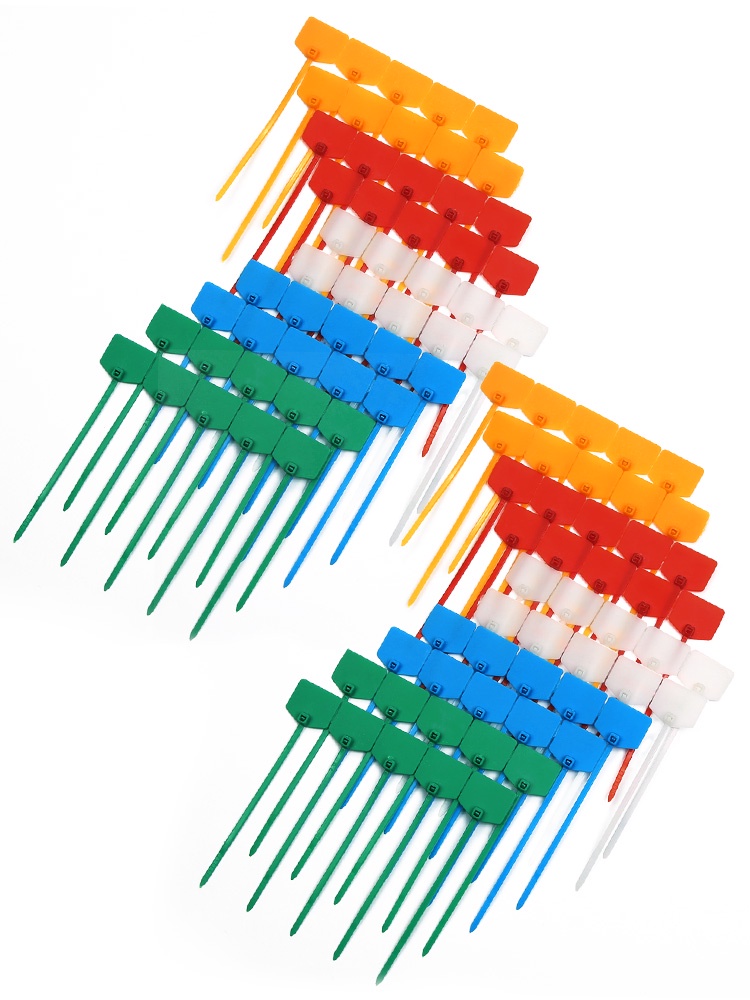 Ampcom Nylon Zip Ties Cable Label Mark Tags - Write On Ethernet Wire ...