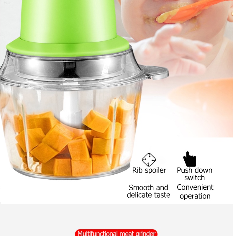 3L Meat Grinder Multi Function blender Electric Food Chopper Stainless ...