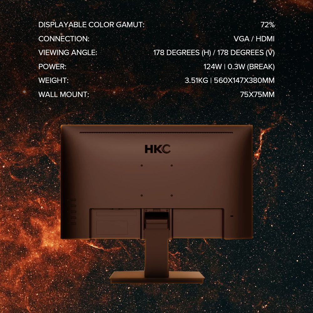 Easy PC | HKC MB21V13 21 inch Monitor 60Hz Refresh Rate with HDMI/DSUB Flat IPS Panel | Shopee ...