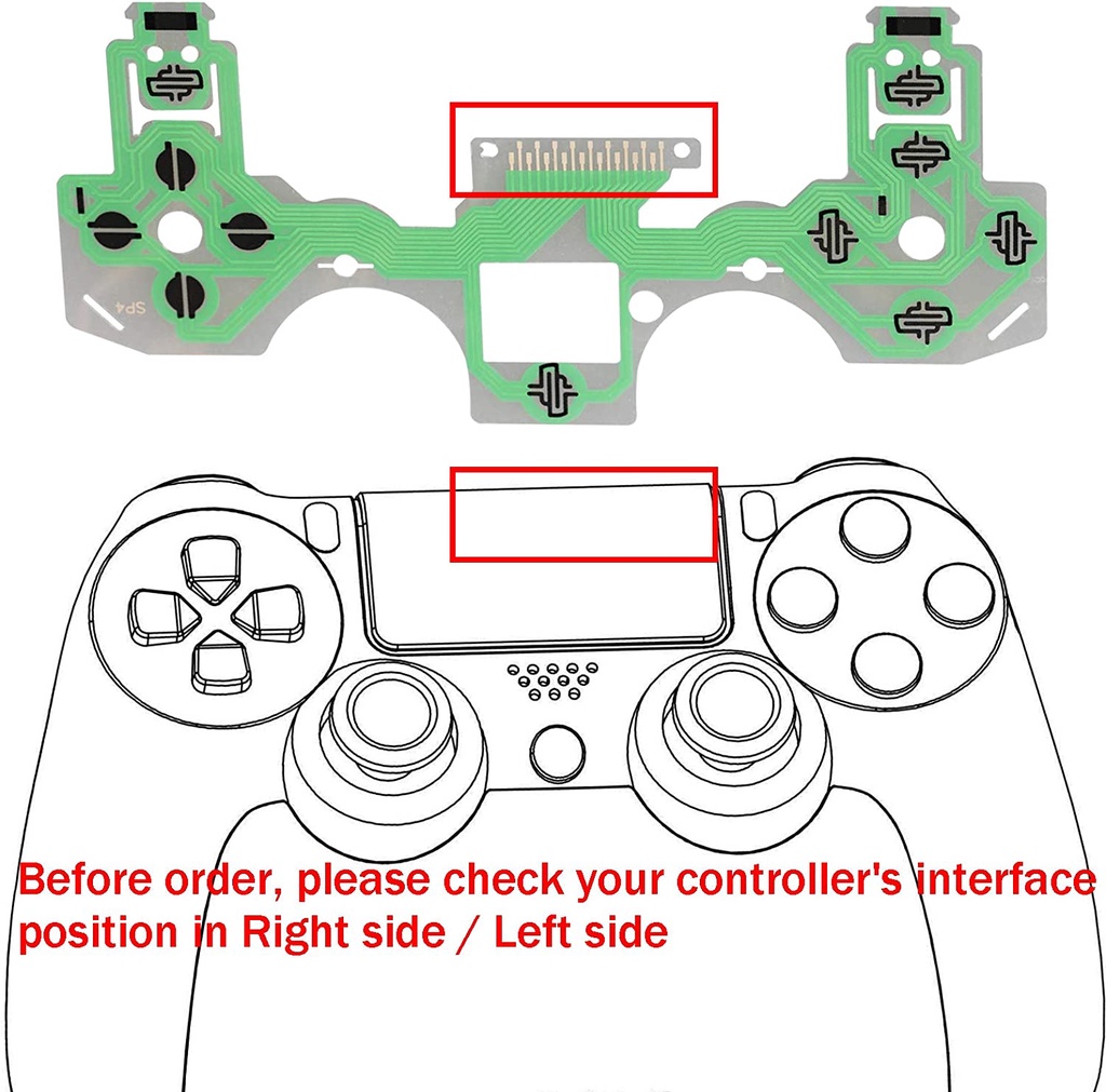 PlayStation 4 JDM-030 JDM-040 JDM-055 PS4 Controller Conductive Film ...