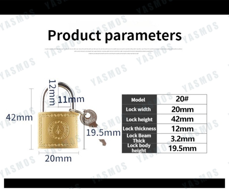 Heavy Duty Gate Padlock Stainless Steel Safety Padlock Universal Door ...