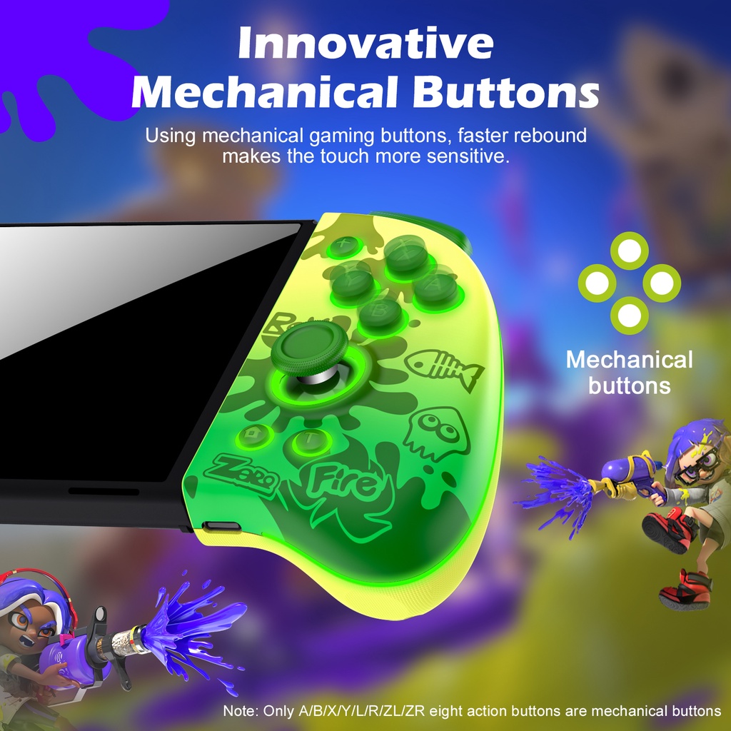 IINE Nintendo Switch Neptune Mechanical Joypad Macro Custom ALPS Analog ...