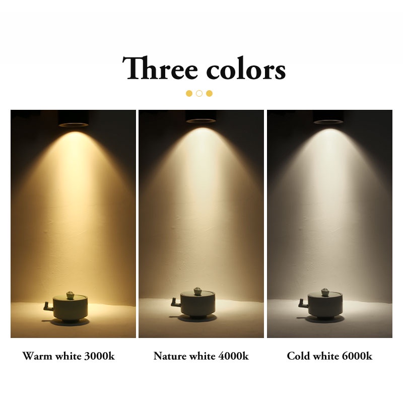 Led Downlight Foldable Tri color Spot Light 7w 10w 15w Pin Warm White ...