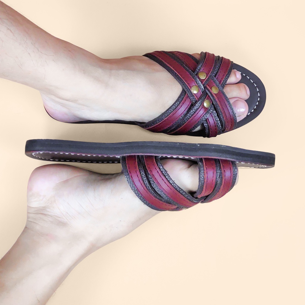 Leatherista Lokal Takipsilim (Alpombra House Leather Slippers for Men ...