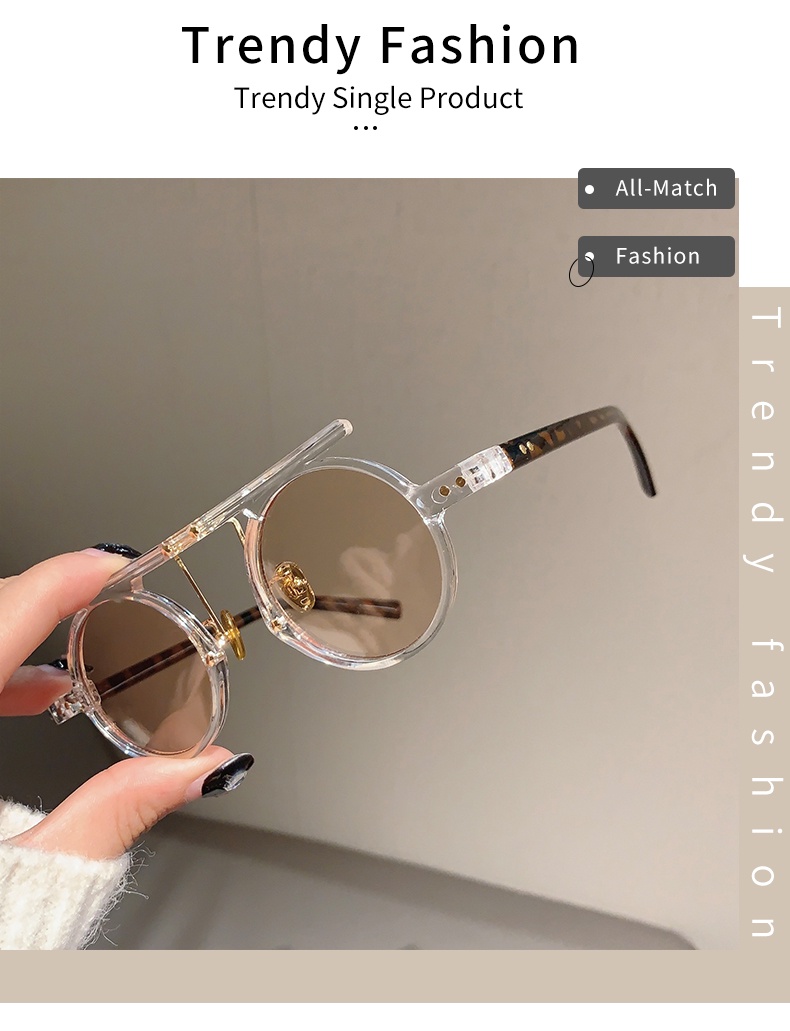 Small Round Sunglasses for Men Women Fashion Punk Hip-hop Style Shades ...