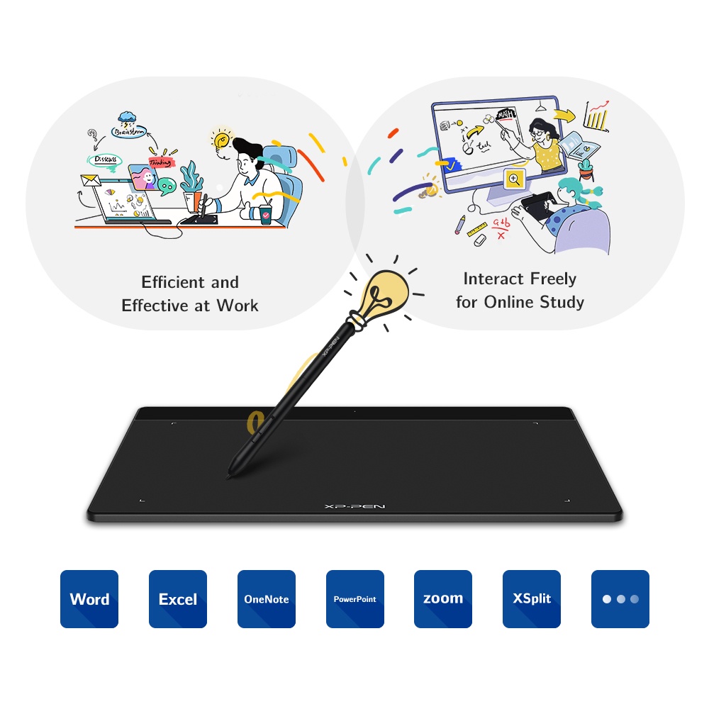 XPPen Deco Fun Drawing Tablet Graphic Tablet Support Android Device Pen ...