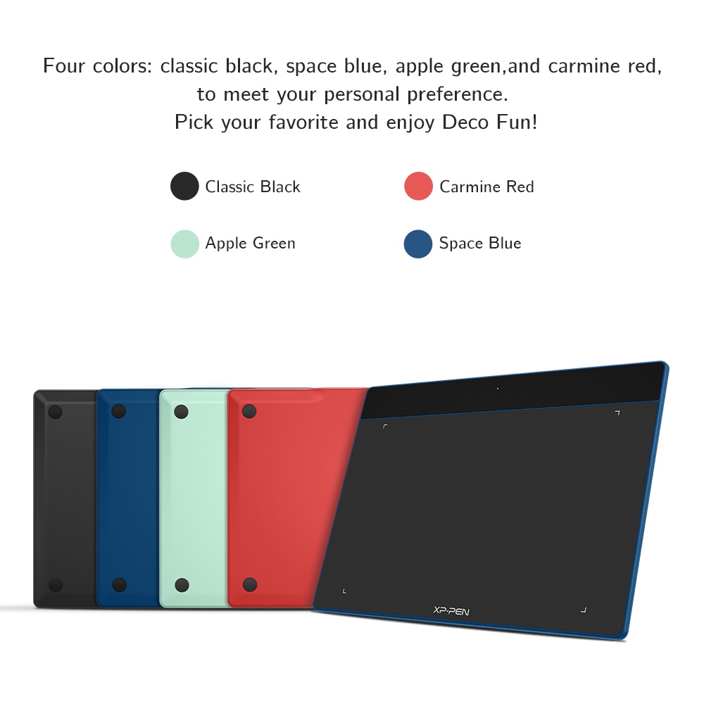 XPPen Deco Fun Drawing Tablet Graphic Tablet Support Android Device Pen ...