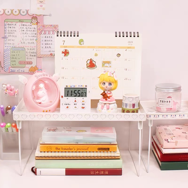 A15 COD【Manila】Foldable Desktop Storage Rack Desk Rack Organizer ...