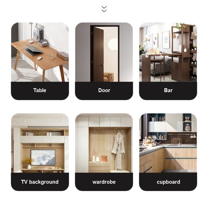 Self adhesive wood wallpaper/vinyl waterproof table sticker/moisture ...