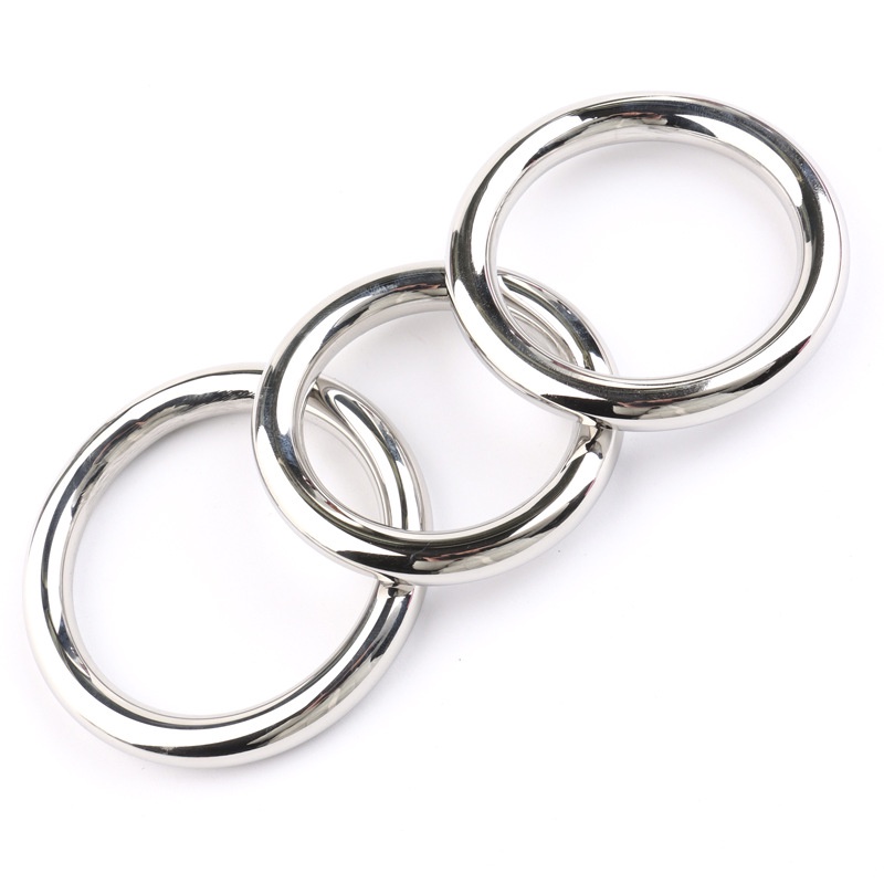 Stainless Steel Rings Smooth and Shiny Metal Lock Ring for Man A174715 ...