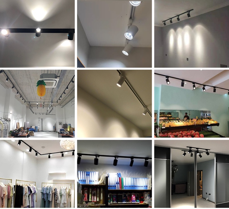 Led Track Light Cob Tricolor Ceiling Lamp Spots Lighting For Living ...