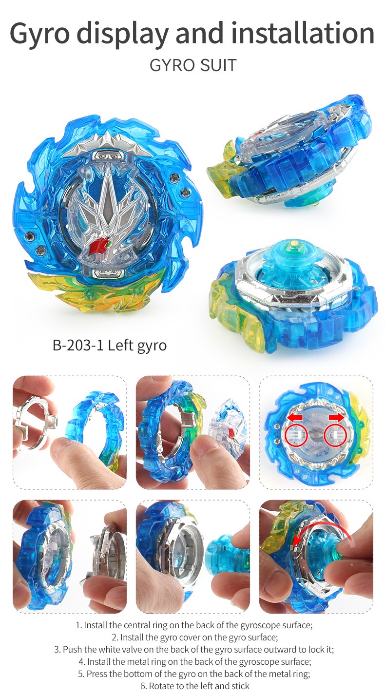 Beyblade Burst B-203 BU Ultimate Fusion DX Set Spinning Top B203 with ...