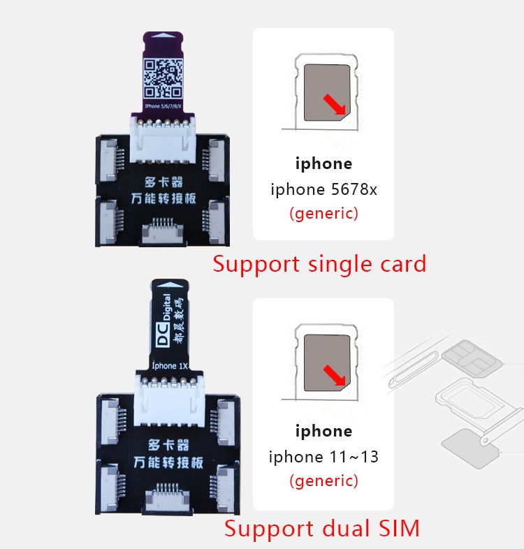 SIM Card Adapter with 20 Slots Multi SIM Card Reader Mini Nano SIM with ...