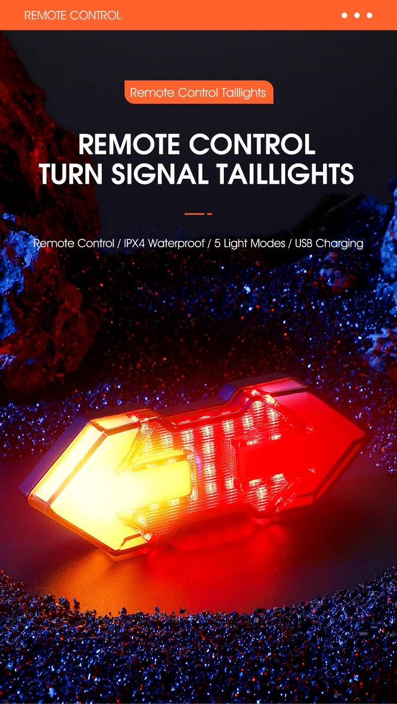 WEST BIKING Helmet Light USB Rechargable Bicycle Tail Light Wireless ...