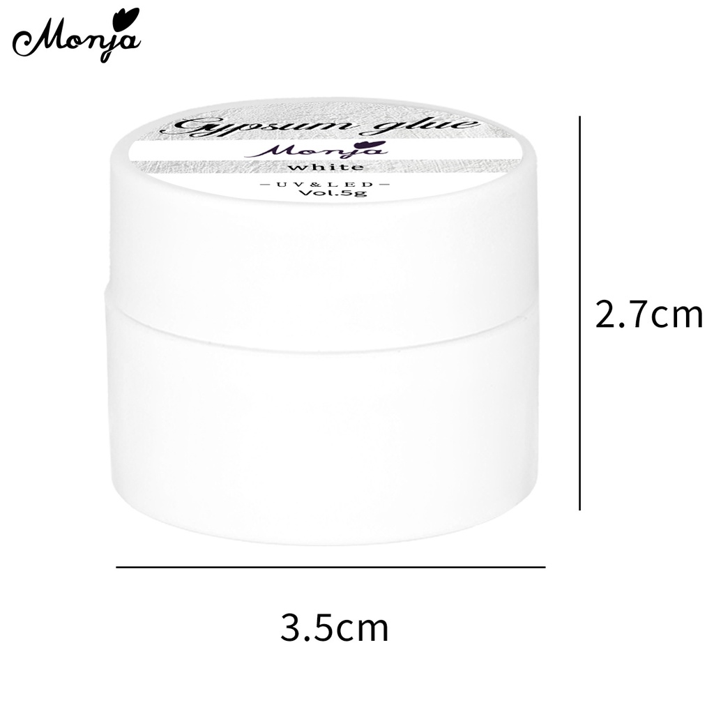 Monja Nail Art Engraved Drawing Gel 3d Plaster Effect Gypsum Uv No Need ...