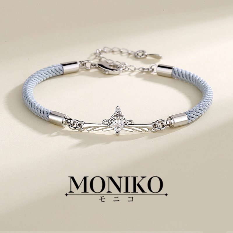 MONIKO Original Design Black and White Couple Bracelet Moonstone Impact ...