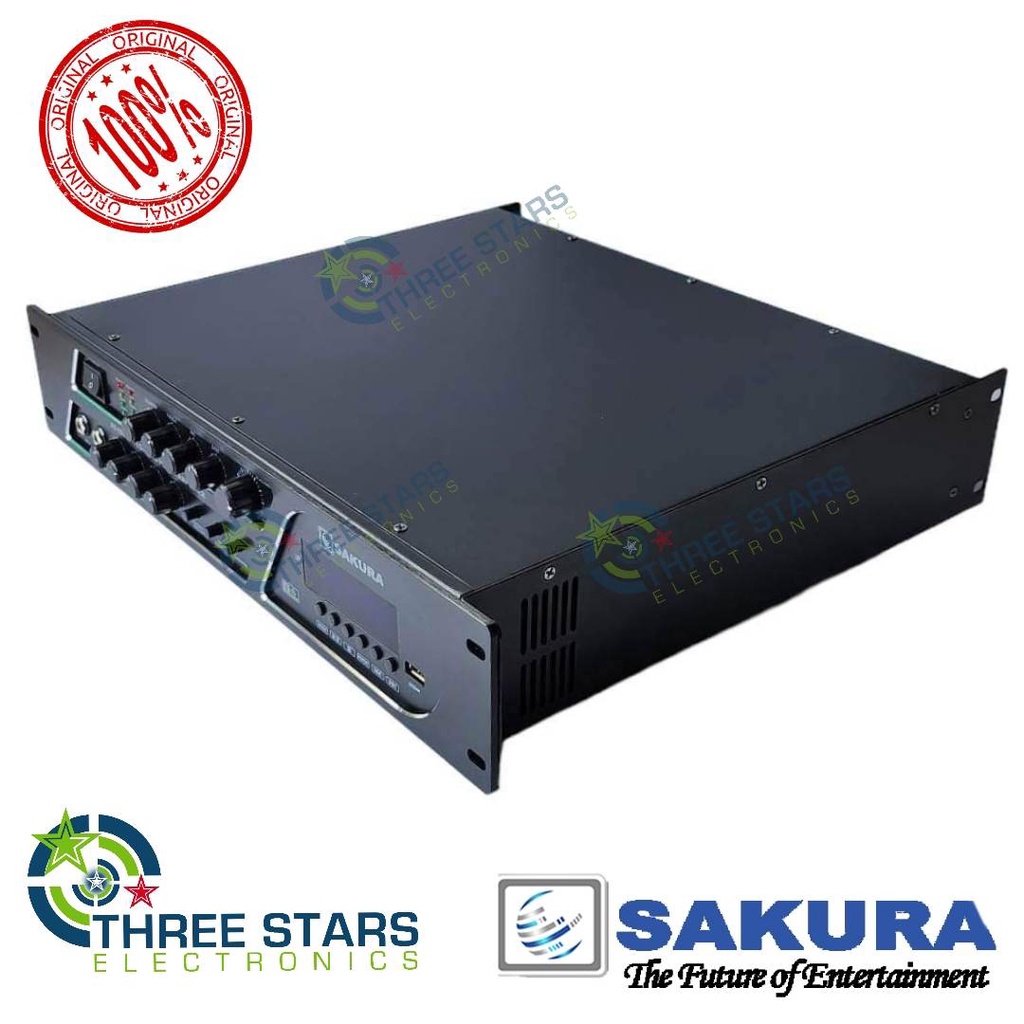 2023 Sakura AV - 8000 Amplifier 1700 watts x2 USB Bluetooth 2 Channel Echo amplifier AV8000 GX ...