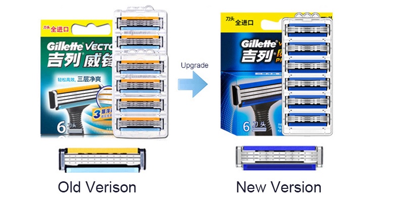 Gillette Vector 3 Men's Razor Shaving Blades Safety Razors Beard Hair ...