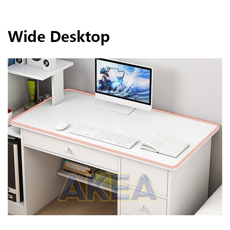 【Thickening】Computer Table With Drawer Simple Modern Small Desk With ...