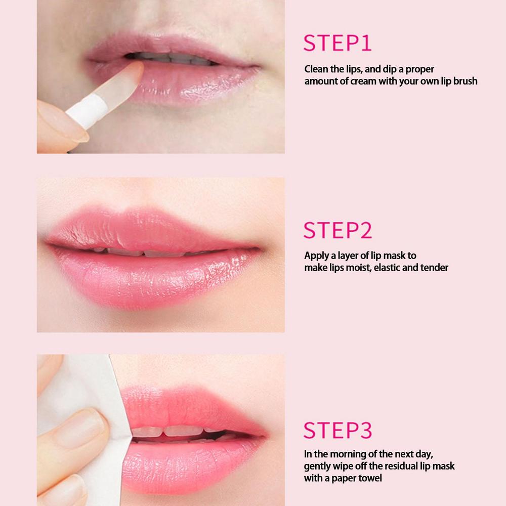 Lip Sleeping Mask Night Sleep Maintenance Moistened Lip Balm Lips ...