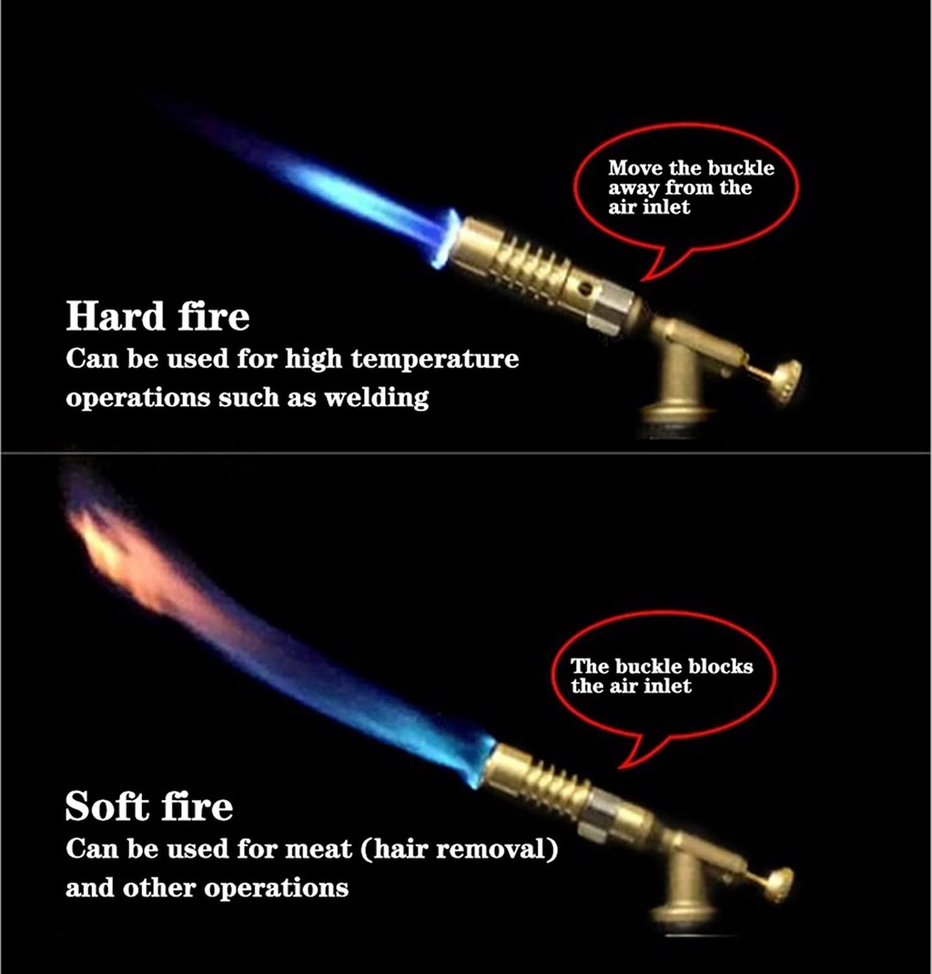 ATRONAW Torch Flame Gun Butane Blow Torch Gun,with Safety Lock and ...