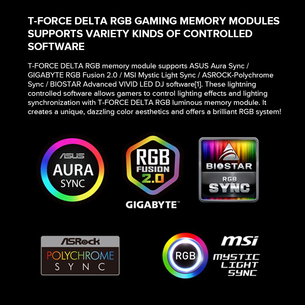 Team Elite T-Force Delta 16GB 2x8 3200Mhz Memory White T-FORCE BLITZ ...