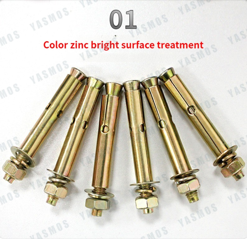 100pcs expansion bolt screw concrete expansion bolt metal dynamic ...