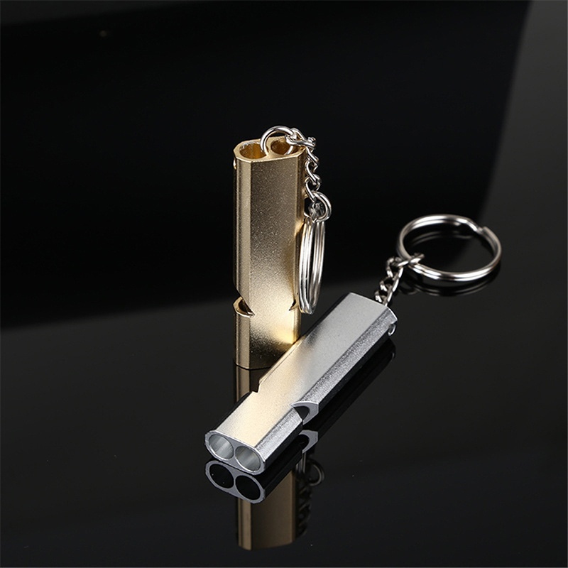KIPRUN Dual-tube Survival Whistle Portable Keychains Waterproof ...